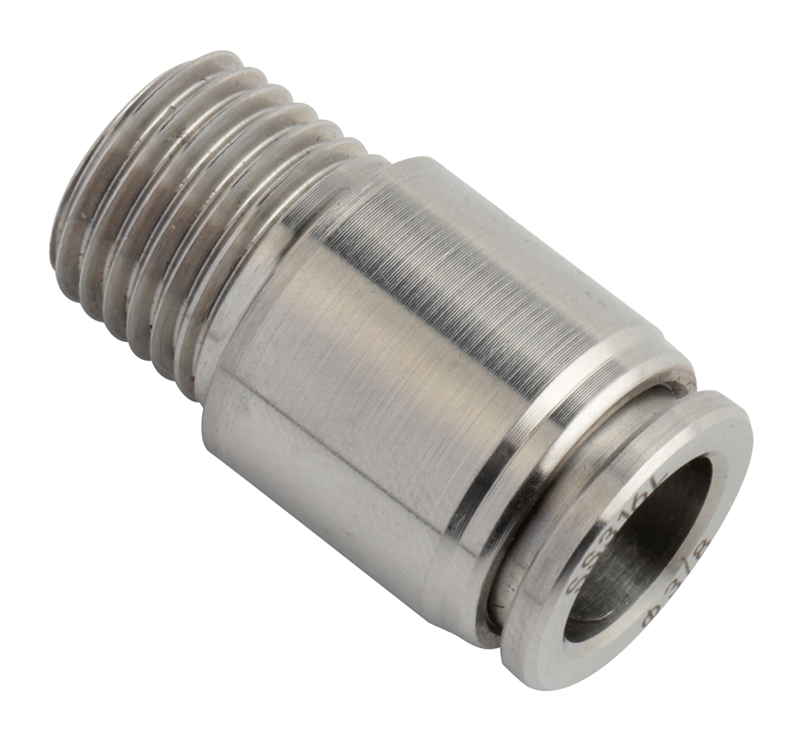 Pneumatic SS316 Air Inox Push in Fitting 1/8′ ′ Thread Metal Sleeve ...